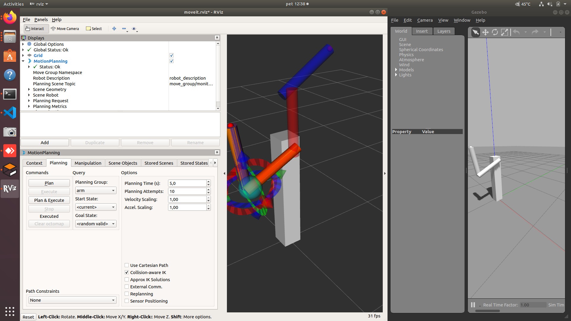 Visualization & Simulation - FE ROS